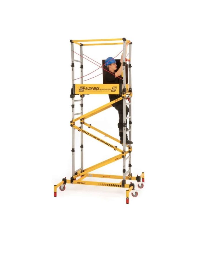 Razor Deck – Self erecting scaffold tower - Just Hire It